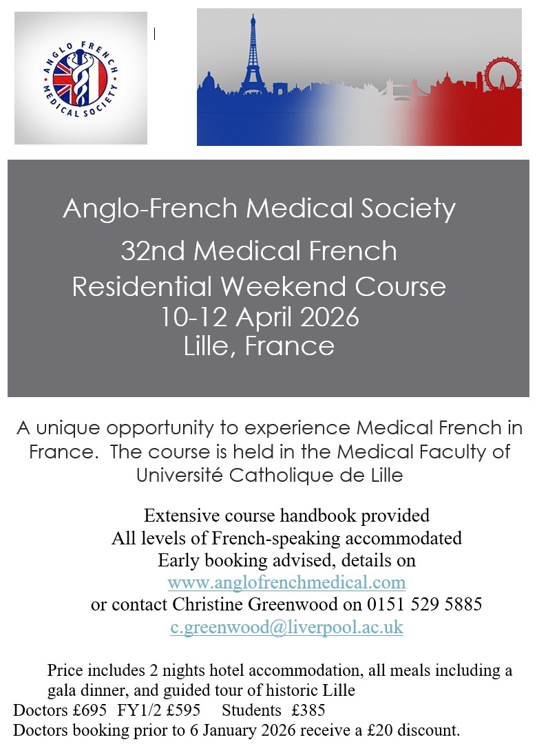 Anglo-French Medical Society - Annual Residential 2026 - ICSMSU